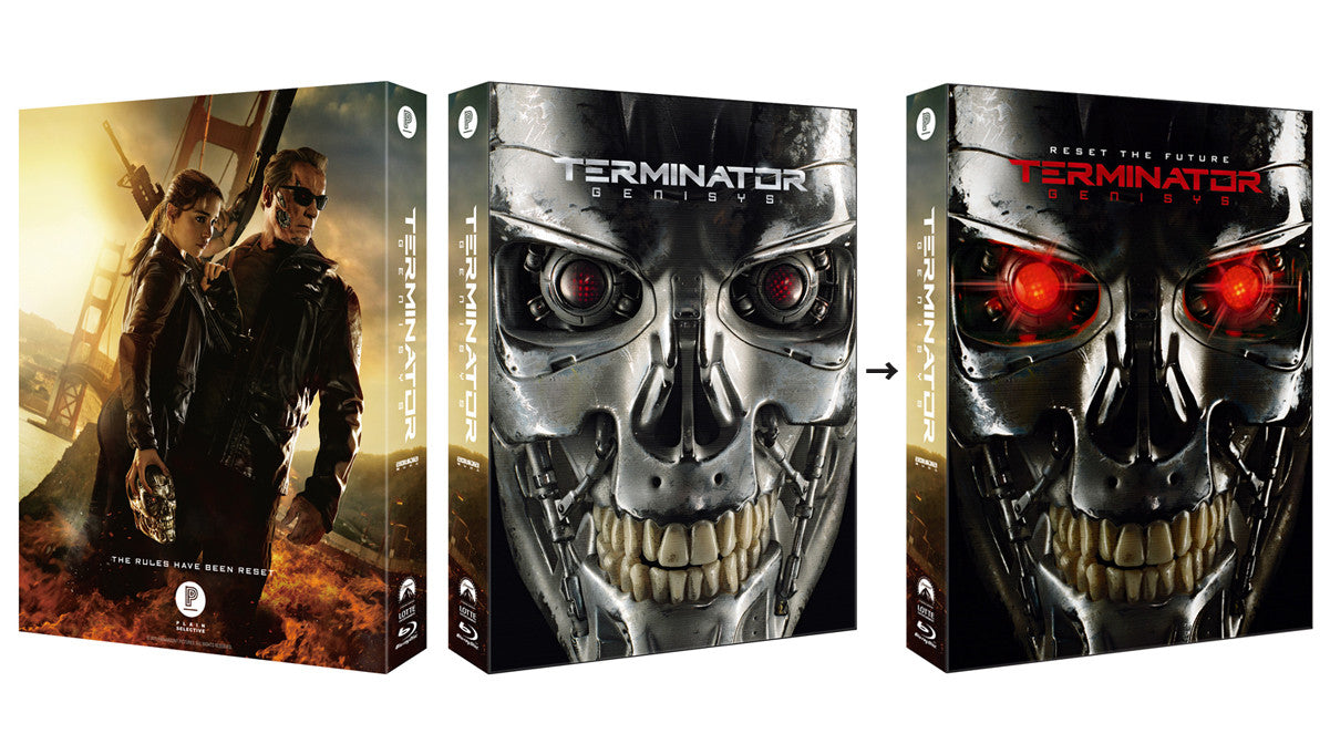 TERMINATOR GENISYS Steelbook : Lenticular Full Slip (3D+2D 2Discs ...